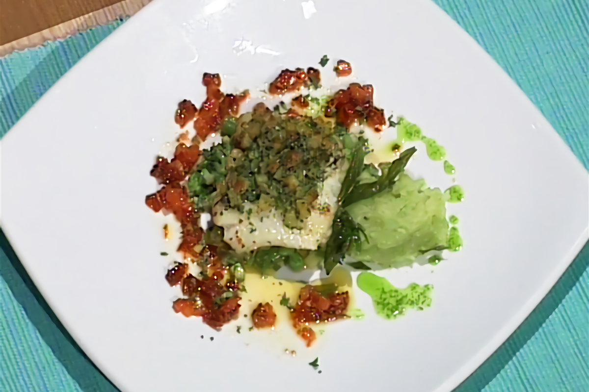 Filete de mero con pil pil de tomate - El Gourmet