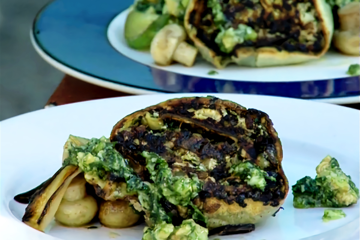Raviolón arrollado con pesto genovés - El Gourmet