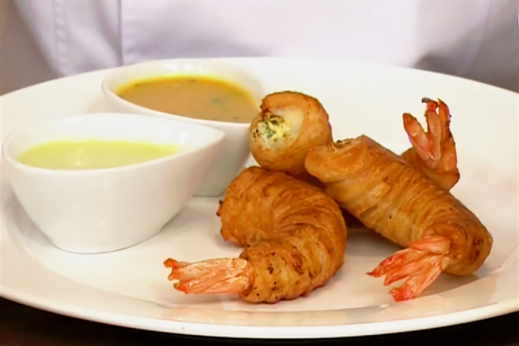 Camarón relleno de requesón y chile serrano - El Gourmet