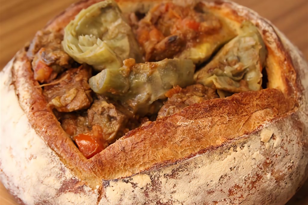 Agnelo con I carciofi (Cordero con alcauciles) - El Gourmet