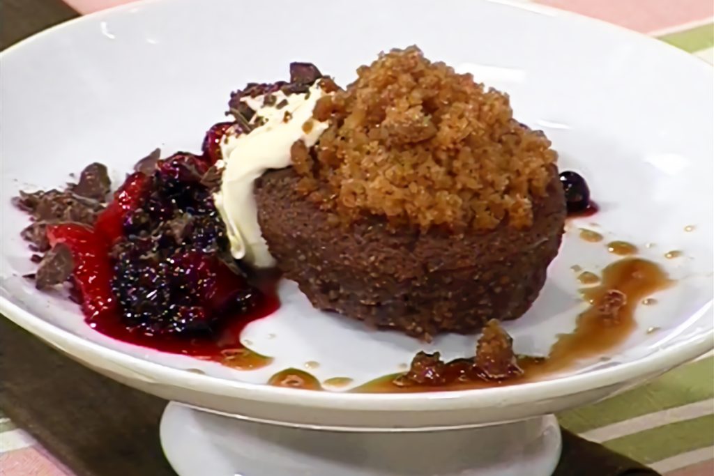 Pudding de chocolate con granita de café - El Gourmet