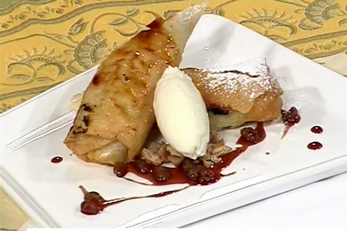 Rolls de masa philo y manzana - El Gourmet