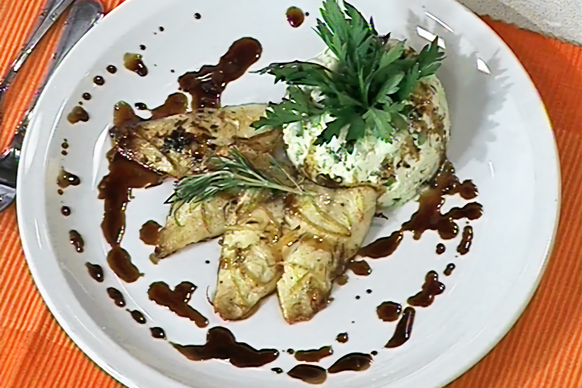 Filet de trillas con ciambella de ricota( Filetti di triglie con ...