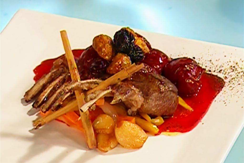 Rack de cordero en salsa de ciruelas - El Gourmet