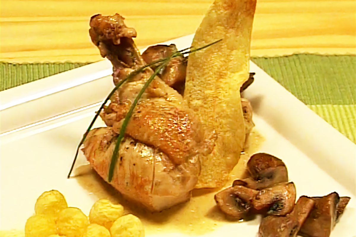 Pollo al champignon con papas noisette - El Gourmet