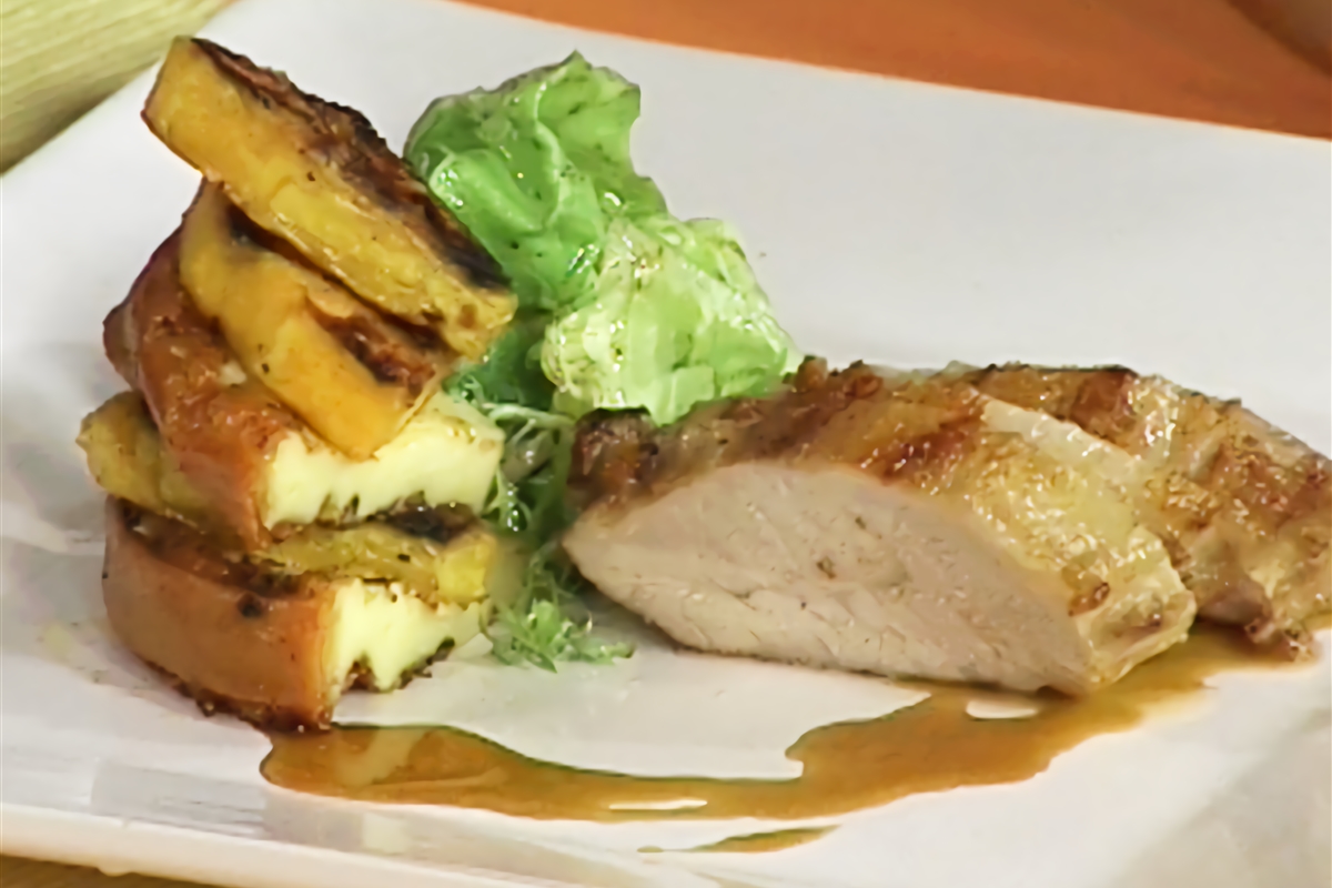 Carré y provoleta grillados con cerveza negra - El Gourmet