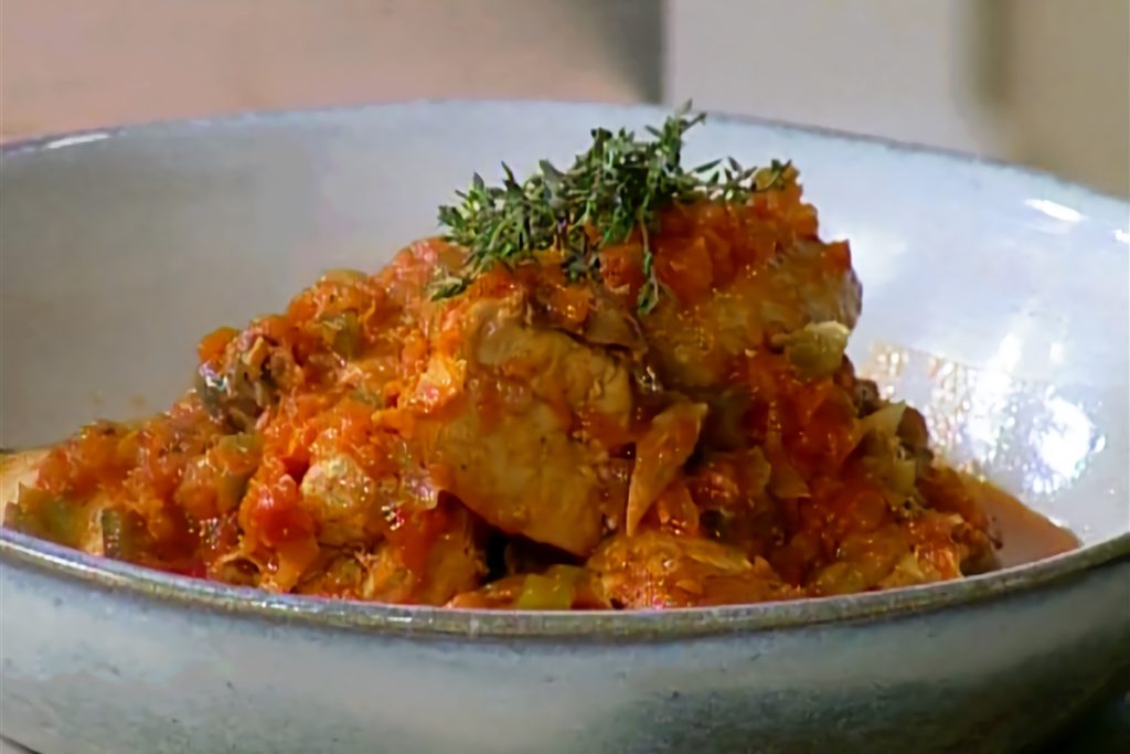 Pasta casera con estofado de pollo - El Gourmet