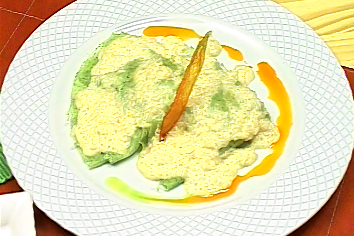 Crépe de centolla con salsa de champagne - El Gourmet