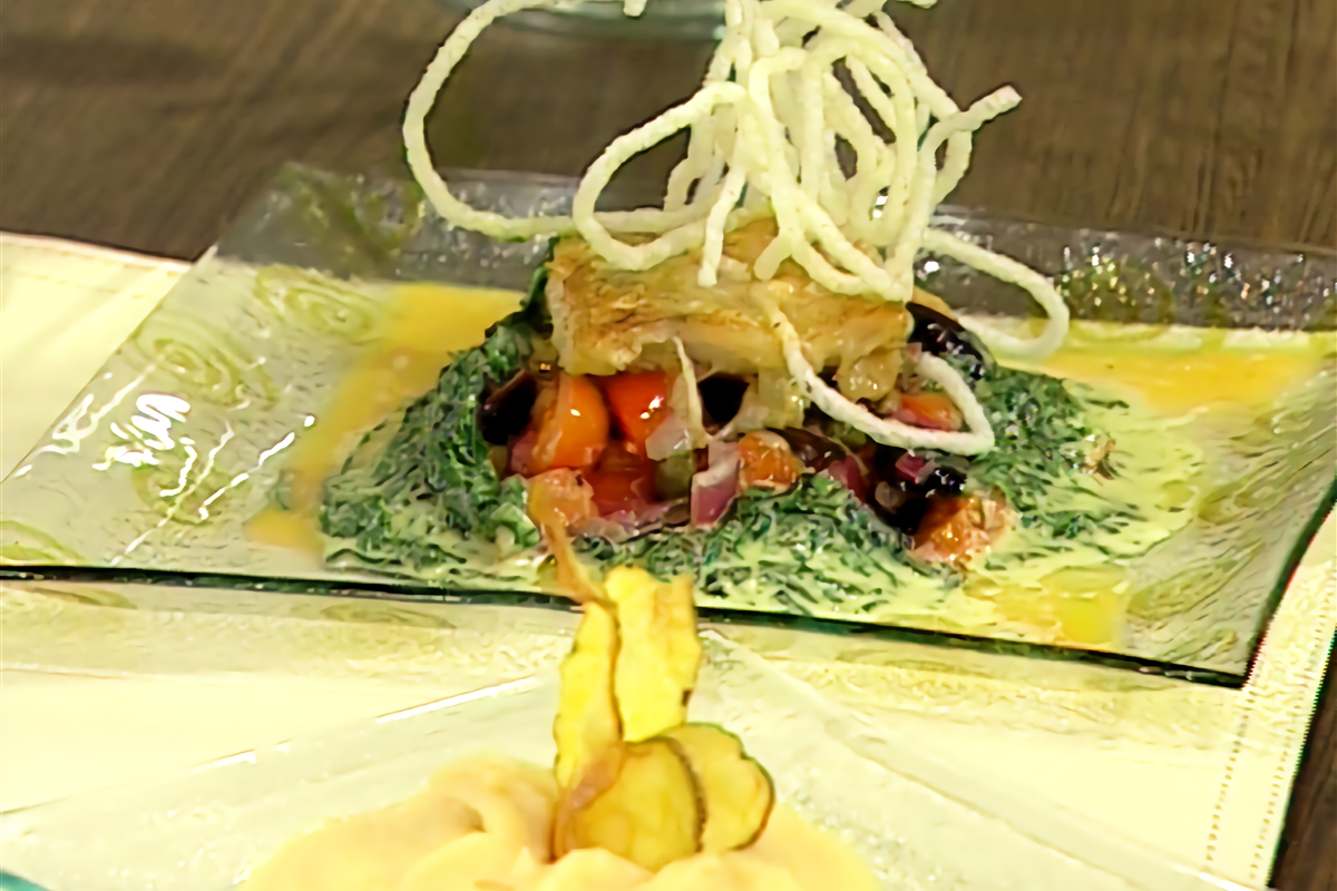 Abadejo con puré de papas al merquén - El Gourmet