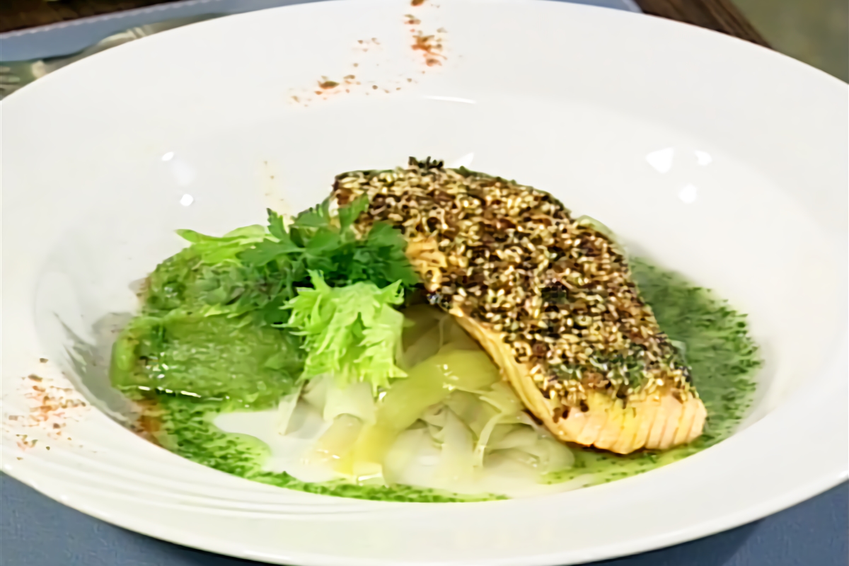 Filete de salmón dorado con especias - El Gourmet