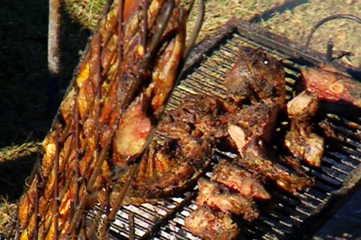 Asado de cordero con calabazas al rescoldo y papas a la plancha - El ...