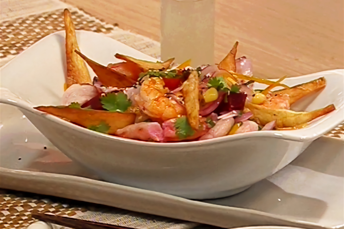 Ceviche de frutos de mar con salsa oriental - El Gourmet