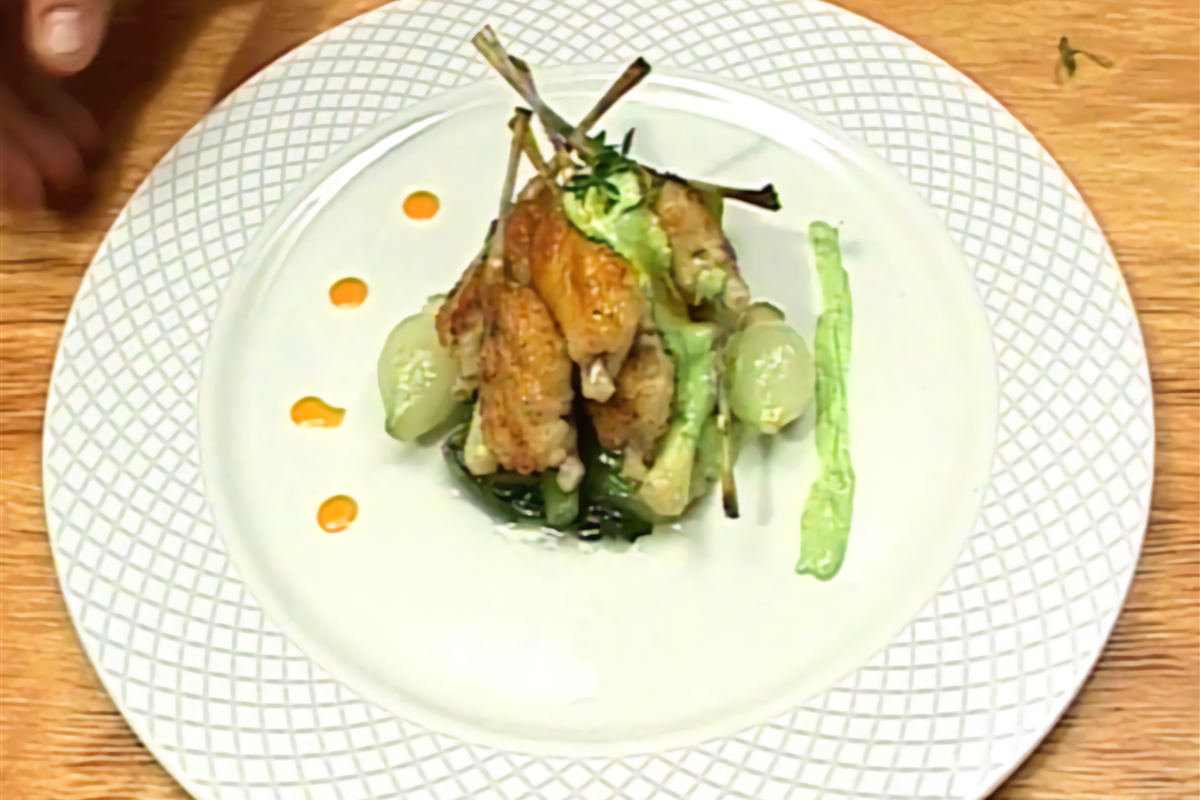 Ancas de rana con pesto de rúcula - El Gourmet