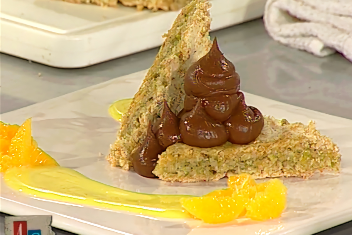 Dacquoise de coco y pistacho + Cremoso de mandarina y chocolate - El ...