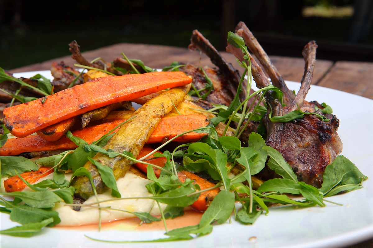 Costillas de Cordero con Puré de Patatas e Hinojos y Zanahorias - El ...