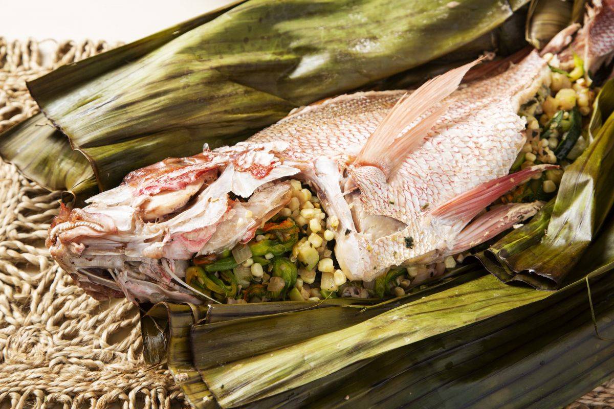 Pescado con Relleno de Milpa - El Gourmet