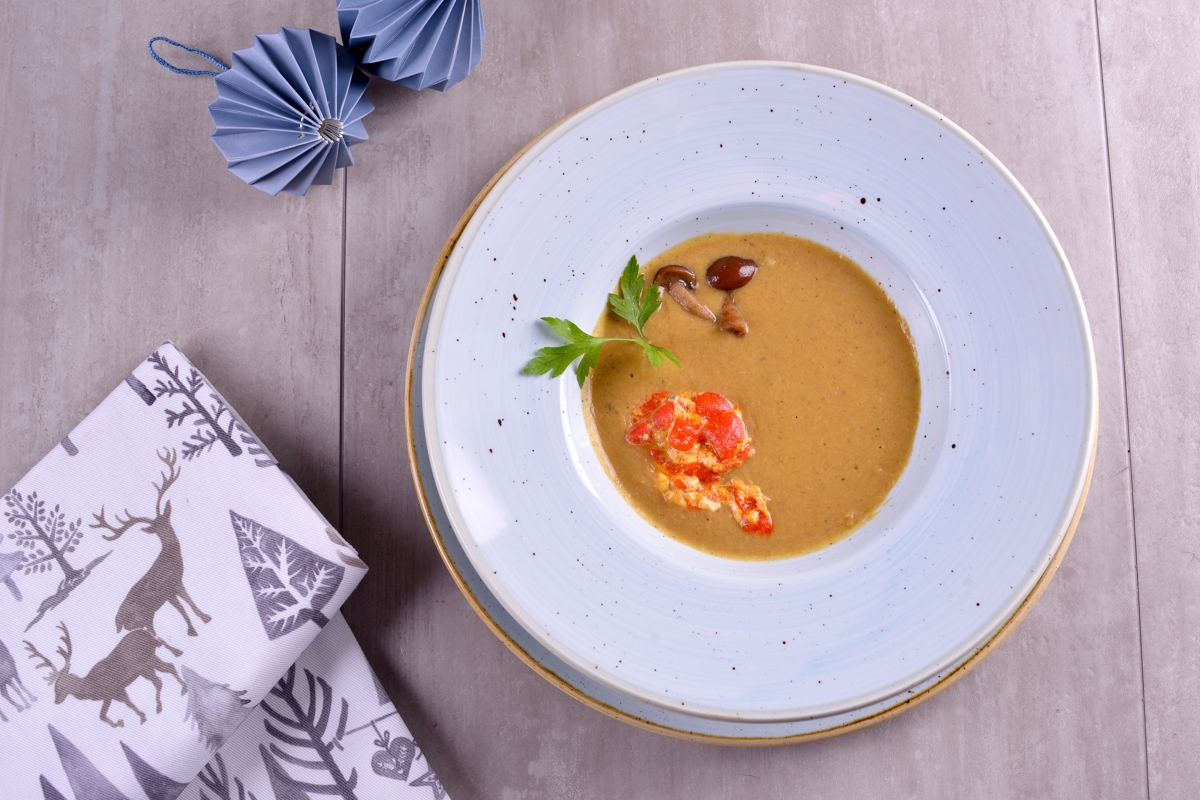 Crema de Hongos y Centolla - El Gourmet