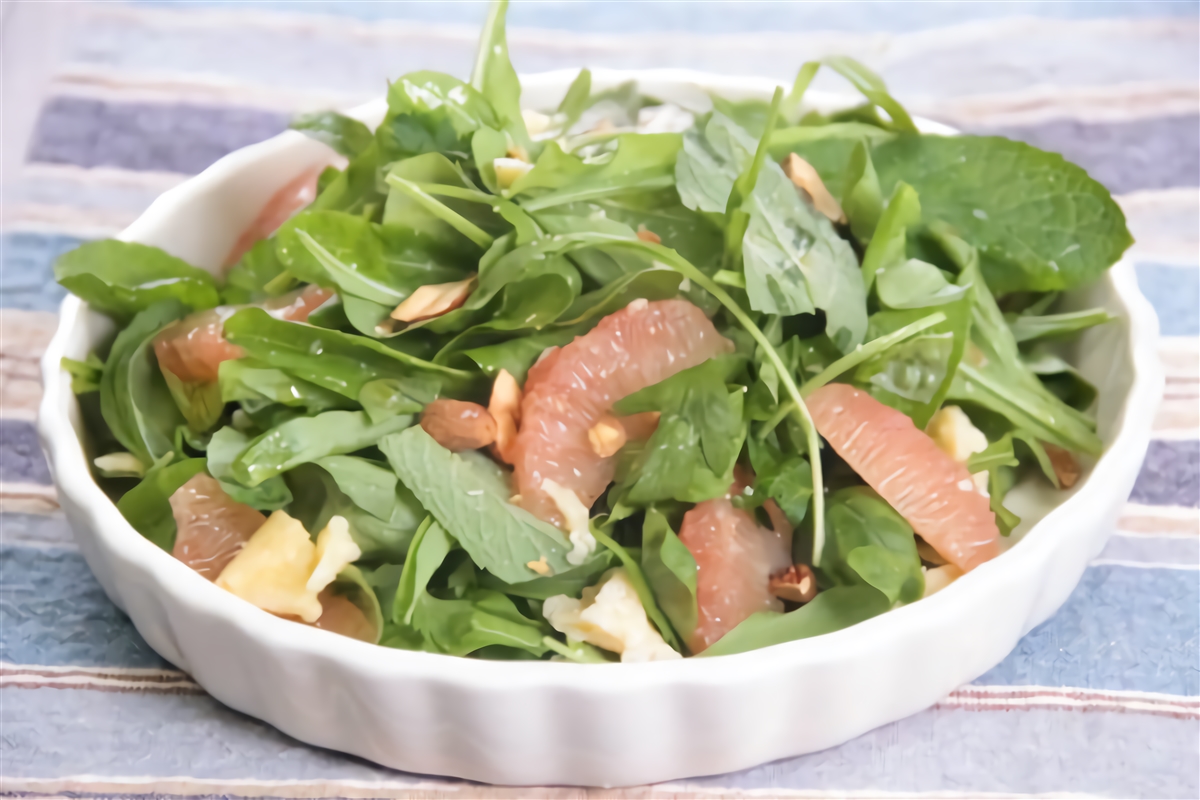 Ensalada de rúcula, pomelos y parmesano - El Gourmet