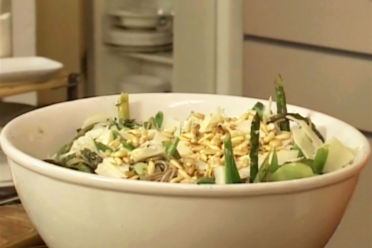 Pasta integral con chauchas - El Gourmet