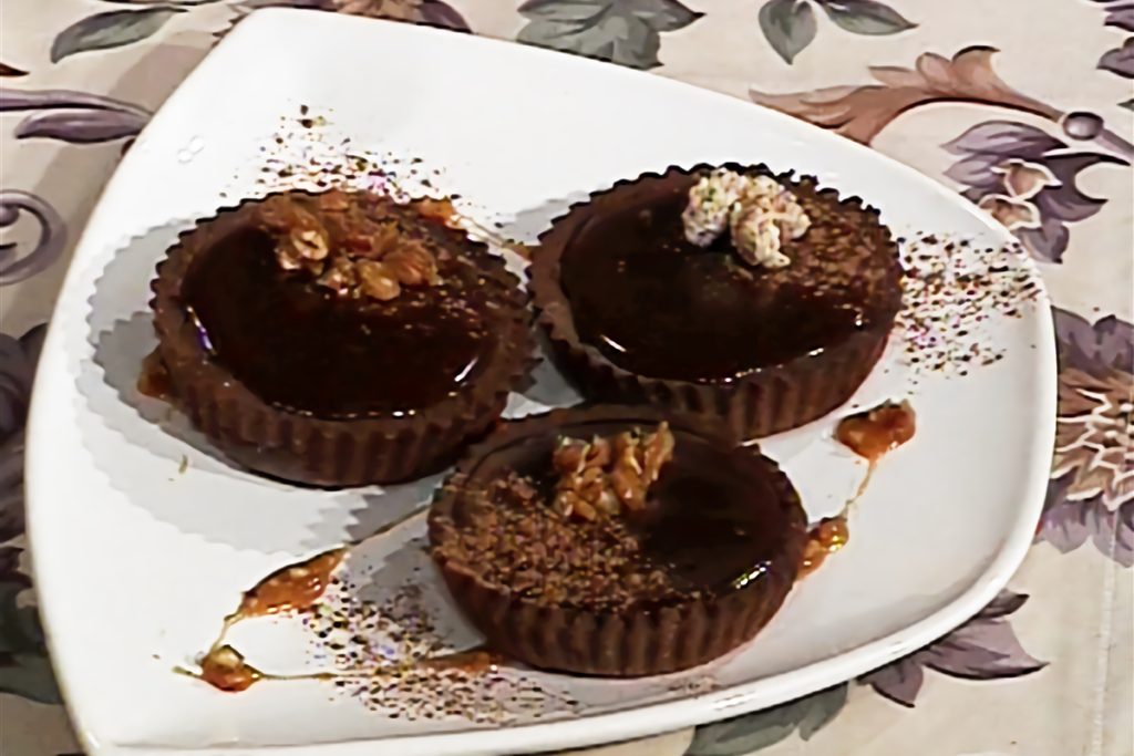 Tarta individual de caramelo de almendras y chocolate - El Gourmet