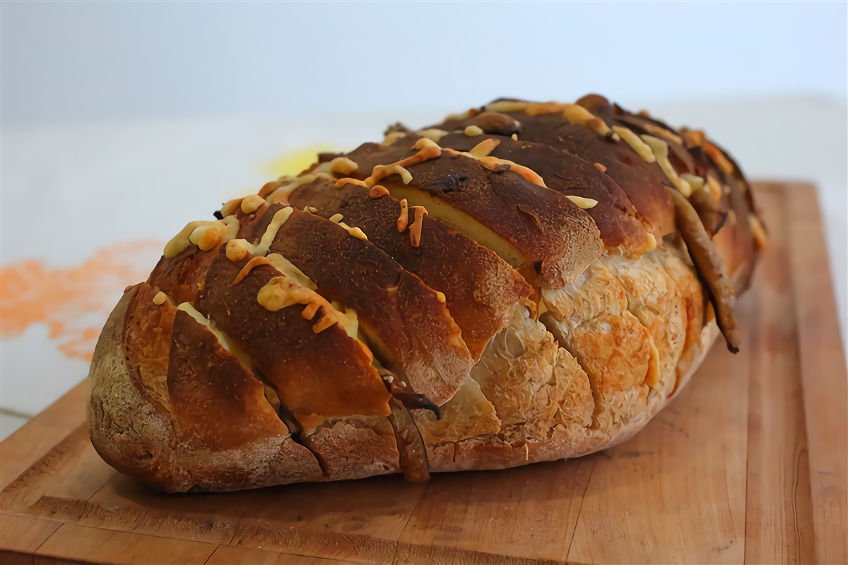 Pan Relleno con Queso y Hongos - El Gourmet