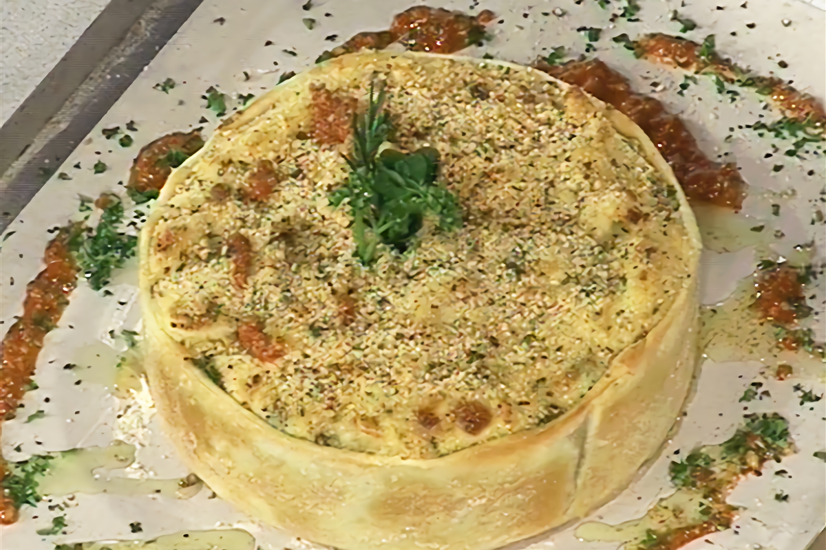 Penne gratinate ai quattro formaggi (Penne gratinados a los cuatro ...