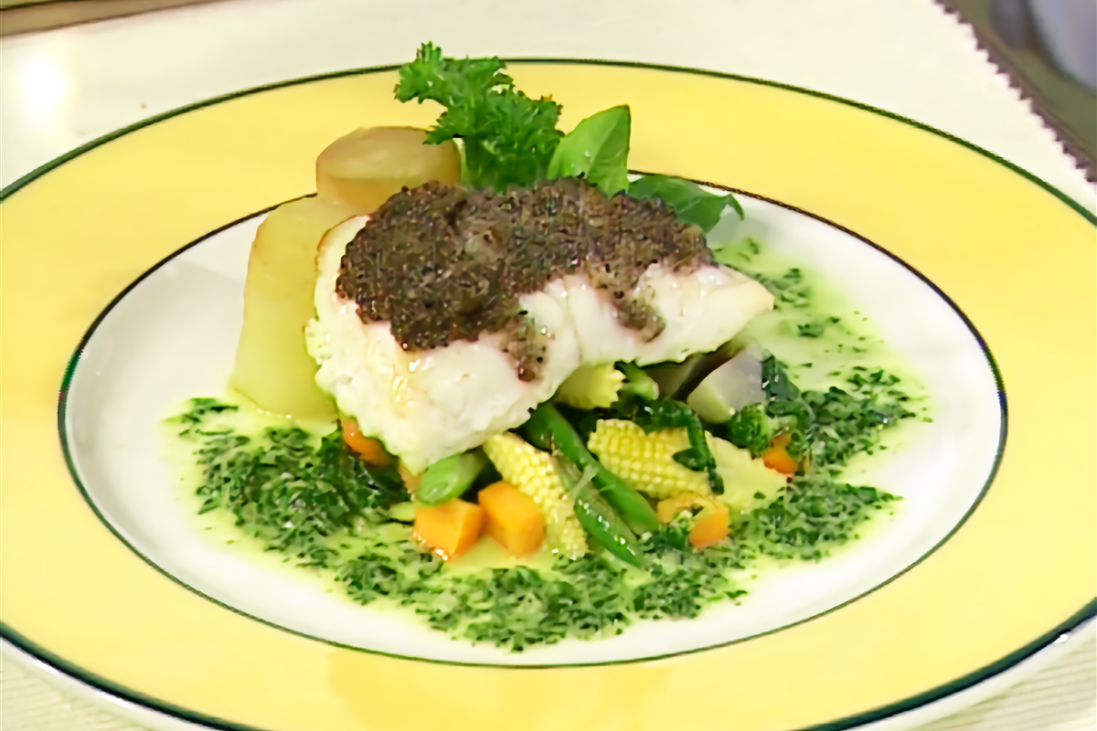 Congrio con tapenade de aceitunas - El Gourmet