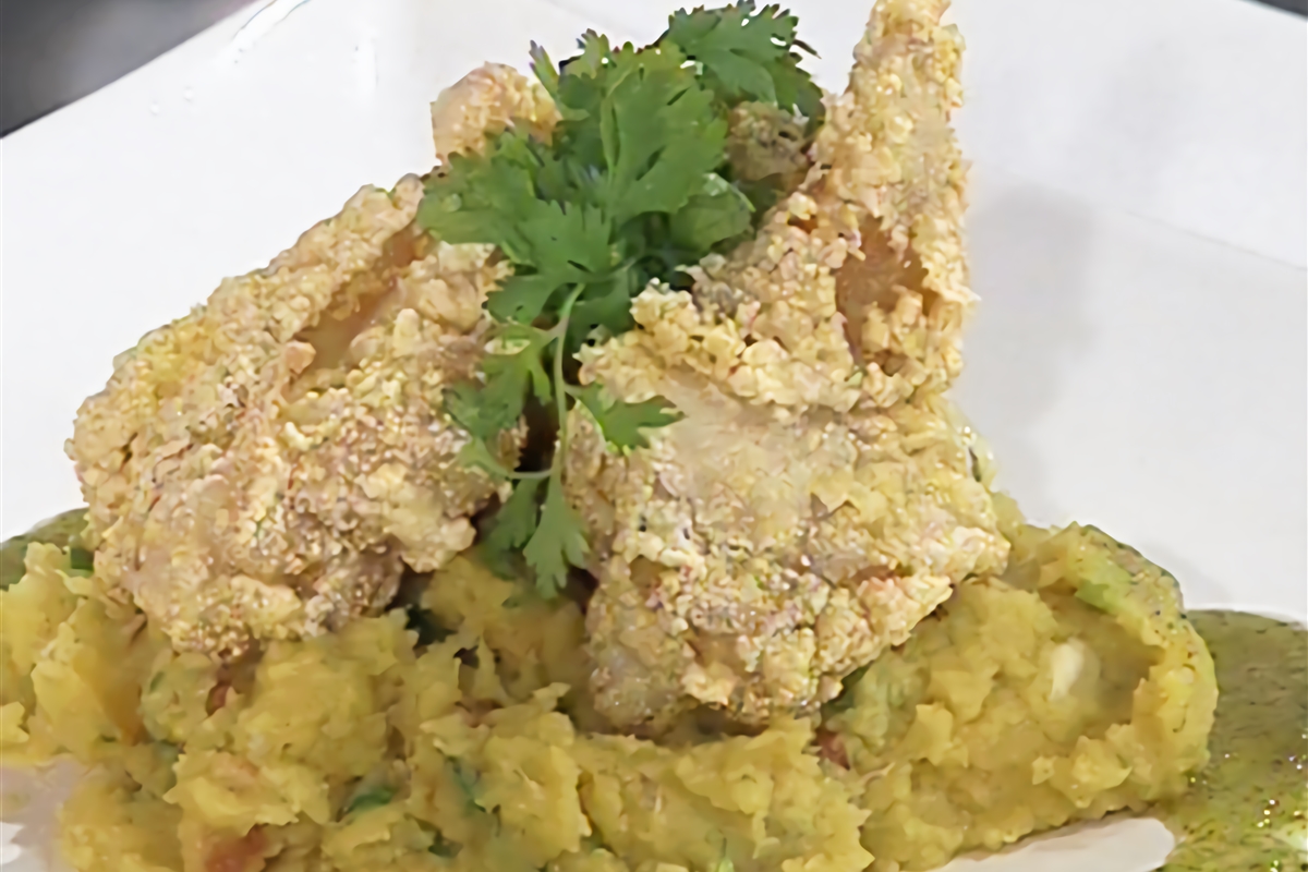 Pollo frito con ananá - El Gourmet