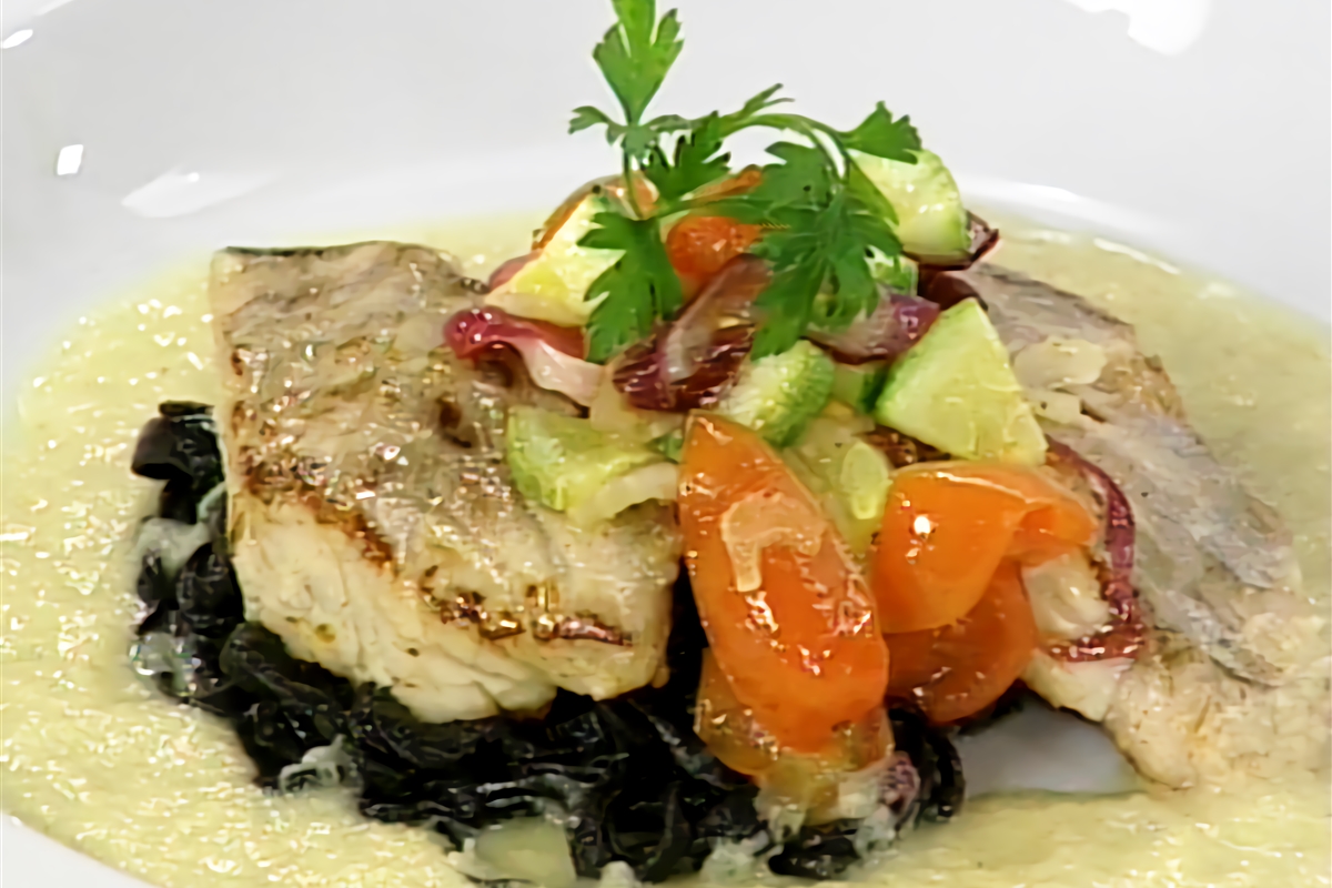 Corvina al curry con mousse de maíz - El Gourmet