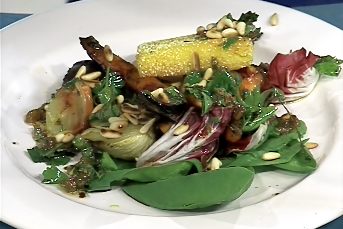 Vegetales asados con polenta - El Gourmet