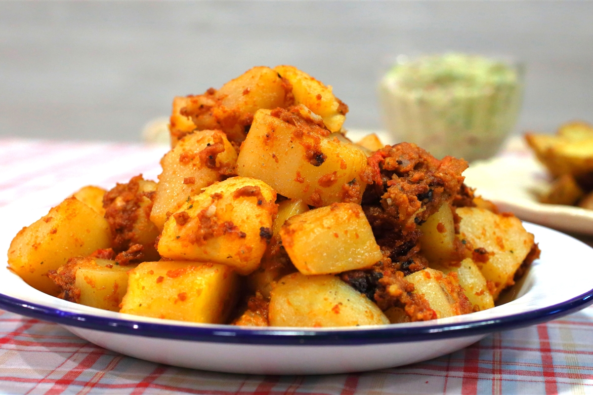 Papas con Pesto de Tomates Secos - El Gourmet