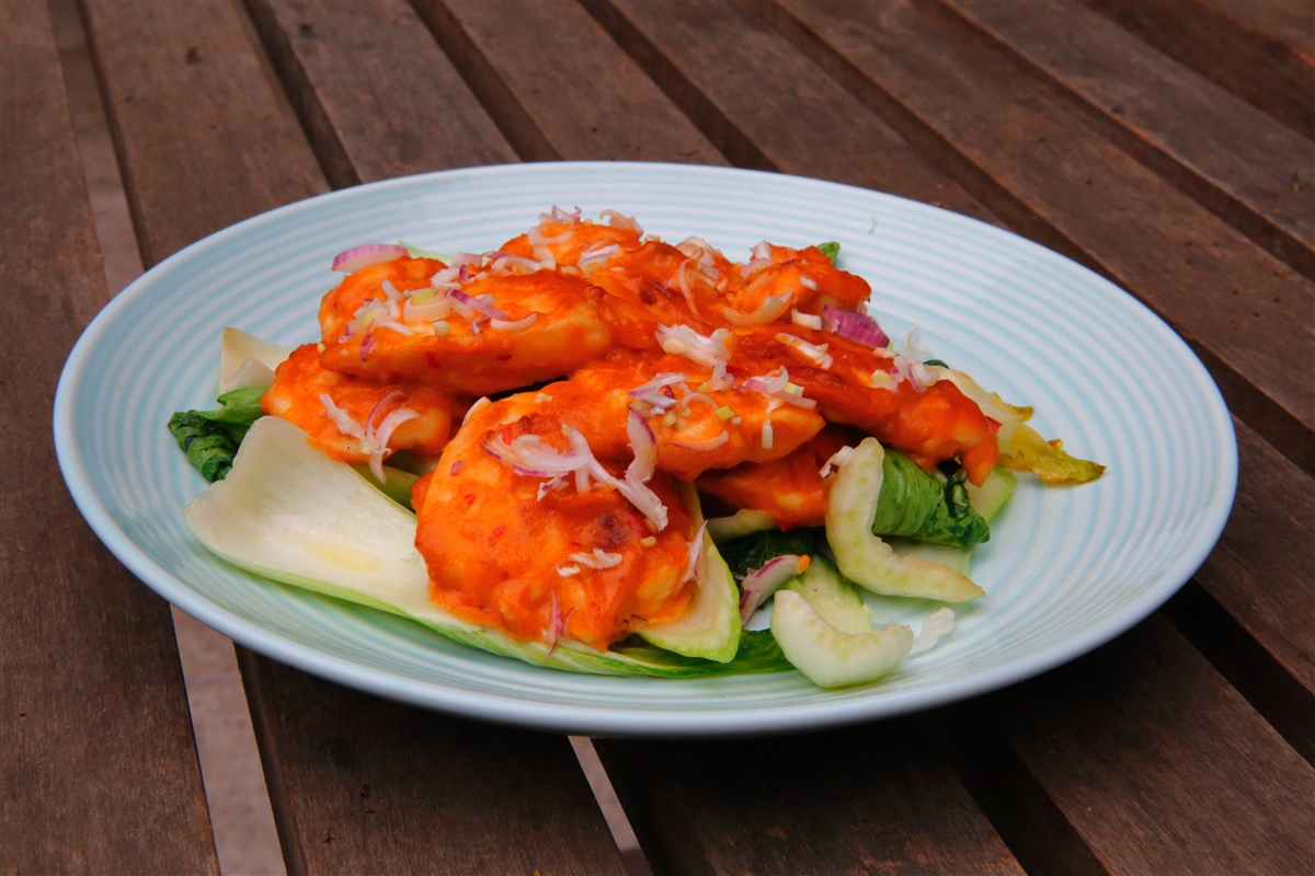 Pechuga de pollo con mayonesa picante - El Gourmet