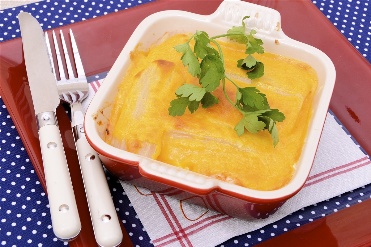 Pencas de Acelga Rellenas de Langostinos - El Gourmet