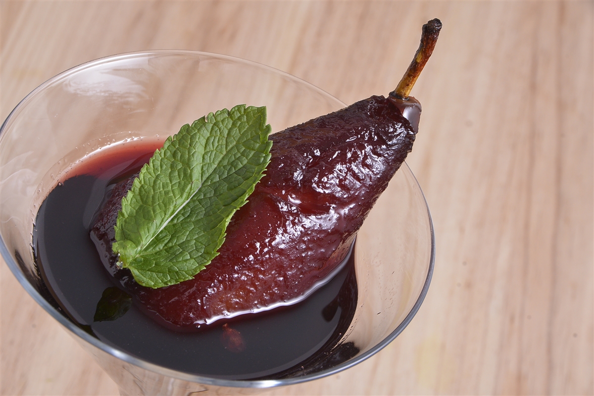Peras al vino tinto - El Gourmet