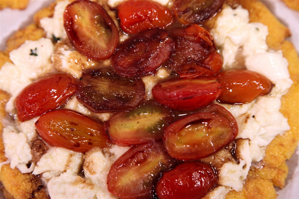 Pizza con Tomates Cherries y Radiccio - El Gourmet