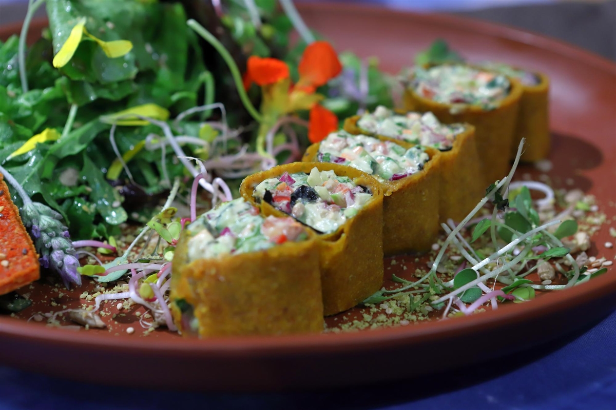 Rolls de Masa sin Cocción Rellenos de Vegetales - El Gourmet