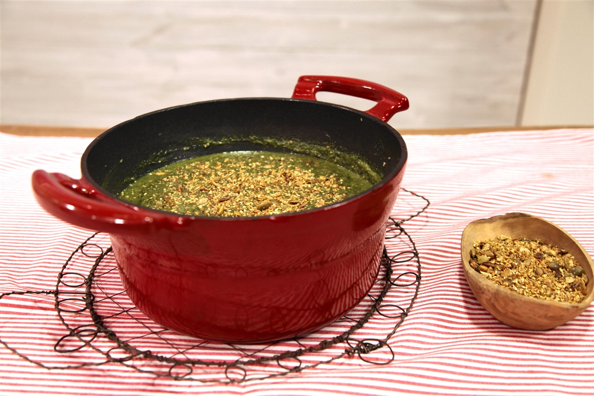 Sopa Verde con Mix de Semillas - El Gourmet