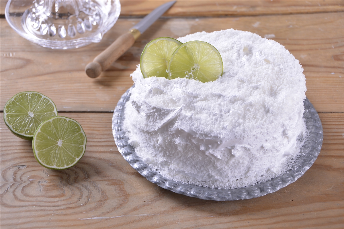 Torta de coco y lima - El Gourmet