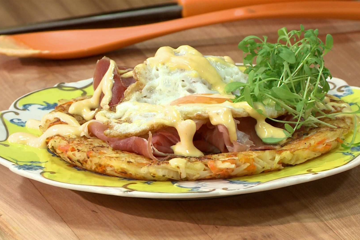 Waffles de rosti y huevos benedictinos - El Gourmet