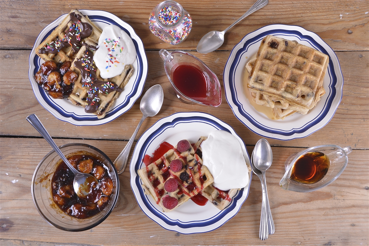Waffles con chips de chocolate - El Gourmet